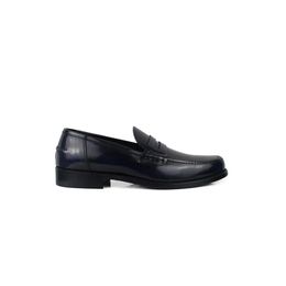 Alberto Loafer - Polished Blue Calfskin Leather Loafers - Gr. 39 (EU) - in Schwarz - f&uuml;r Damen