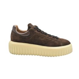 Hogan Low-Top Sneaker - Suede Low-Top Sneakers - Gr. 39 (EU) - in Beige - f&uuml;r Damen