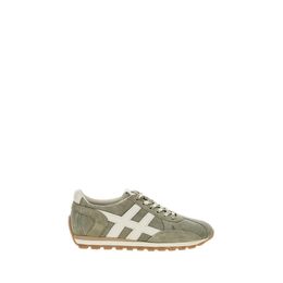 Hogan Low-Top Sneaker - H701 Lace-Up H - Gr. 36 (EU) - in Gr&uuml;n - f&uuml;r Damen