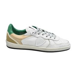 Philippe Model Low-Top Sneaker - Low Top Sneakers With Perforated Leather - Gr. 43 (EU) - in Wei&szlig; - f&uuml;r Damen
