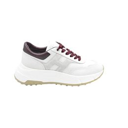 Hogan Low-Top Sneaker - 'Bordo' Cream Low Shoes - Gr. 40 (EU) - in Wei&szlig; - f&uuml;r Damen