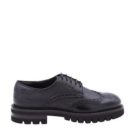 Salvatore Ferragamo Classic Wingtip Brogue Lace-Up Shoes - Gr. 9_5 - in Schwarz