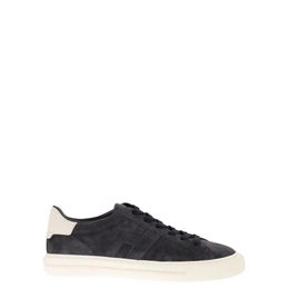 Hogan Low-Top Sneaker - Rebel Black Suede Trainers - Gr. 9_5 - in Beige - f&uuml;r Damen