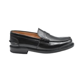 Mille885 Loafer - Polished Black Leather Loafers - Gr. 10 - in Grau - f&uuml;r Damen