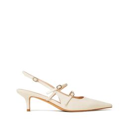 TWINSET Twin-Set Hohe Schuhe - Cream Slingback Ballerinas With Pointed Toe - Gr. 36 (EU) - in Beige - f&uuml;r Damen