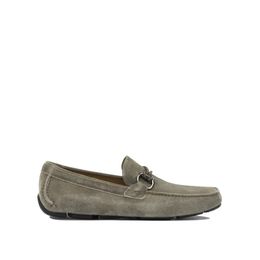 Salvatore Ferragamo Loafer - Calfskin Upper Loafers With Hand-Stitched Tubular - Gr. 10 - in Braun - f&uuml;r Damen
