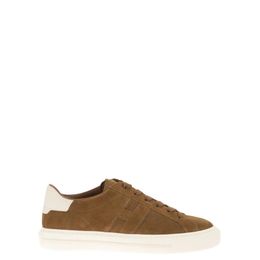 Hogan Low-Top Sneaker - Suede Leather Rebel Sneakers - Gr. 10 - in Braun - f&uuml;r Damen