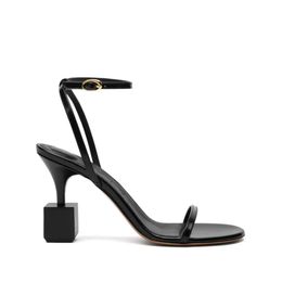 Jacquemus Sandalen - Sculptural Black Calf Leather Sandals - Gr. 40 (EU) - in Schwarz - f&uuml;r Damen