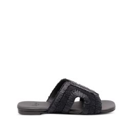 Castaner Sandalen - Philippa Sandals With Woven Fringed Strap - Gr. 37 (EU) - in Schwarz - f&uuml;r Damen