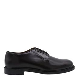 Sebago Polished Leather Men's Flat Shoes - Gr. 8 - in Schwarz