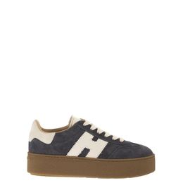 Hogan Low-Top Sneaker - Cool - Suede Trainers With Thick Soles - Gr. 39 (EU) - in Braun - f&uuml;r Damen