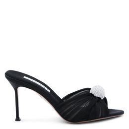 Aquazzura Sandalen - Minimalist Black Sandals With Straps - Gr. 38,5 (EU) - in Schwarz - f&uuml;r Damen