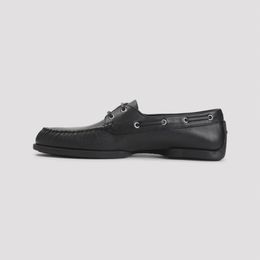 Jil Sander Loafer - Moccasin-Style Black Calf Leather Loafers - Gr. 45 (EU) - in Schwarz - f&uuml;r Damen