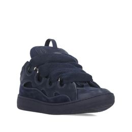Lanvin Low-Top Sneaker - Dark Blue Leather Sneakers With Sculpted Sole - Gr. 45 (EU) - in Schwarz - f&uuml;r Damen