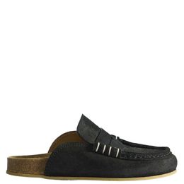 J.W.Anderson Slipper & Pantoletten - Suede Mule Loafers With Tapered Silhouette - Gr. 38 (EU) - in Schwarz - f&uuml;r Damen