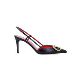 Valentino Garavani Hohe Schuhe - Calfskin Slingback Pump With Pointed Toe - Gr. 40 (EU) - in Rot - f&uuml;r Damen