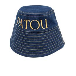 Patou Caps & M&uuml;tzen - Blue Denim Bucket Hat - Gr. S - in Gr&uuml;n - f&uuml;r Damen