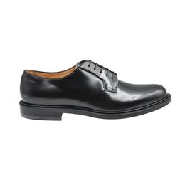 Polished Black Low-Cut Lace-Up Shoes - Gr. 7 - in Grau