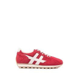 Hogan Low-Top Sneaker - Low-Top Sneakers With Vibrant Red Suede Finish And - Gr. 36,5 (EU) - in Rot - f&uuml;r Damen