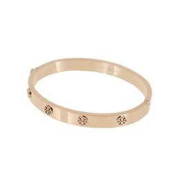 Tory Burch Armband - Polished Gold Stainless Steel Bracelet - Gr. ONE SIZE - in Mehrfarbig - f&uuml;r Damen