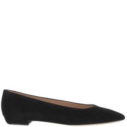 Gianvito Rossi Black Suede Ballerina Flats - Gr. 37,5 (EU) - in Schwarz