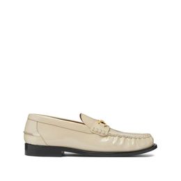 Versace Loafer - Light Beige Patent Leather Slip-On Shoes - Gr. 40 (EU) - in Beige - f&uuml;r Damen