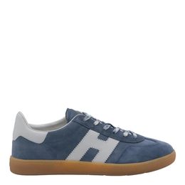 Hogan Low-Top Sneaker - Denim Upper Sneakers With Classic Lace-Up Design - Gr. 10_5 - in Grau - f&uuml;r Damen