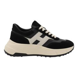 Hogan Low-Top Sneaker - Black Sneakers With Cream Sole - Gr. 37 (EU) - in Schwarz - f&uuml;r Damen