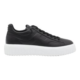 Hogan Low-Top Sneaker - Black Sneakers With Thick Ridged White Sole - Gr. 7_5 - in Schwarz - f&uuml;r Damen