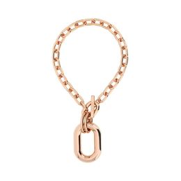 Paco Rabanne Halskette - Rose Gold Geometric Chain Necklace - Gr. unisize - in Mehrfarbig - f&uuml;r Damen