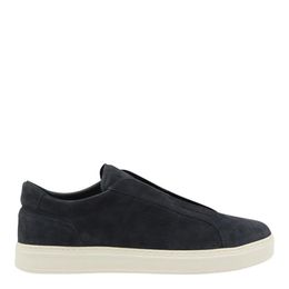 Hogan Low-Top Sneaker - Slip-On Dark Navy Suede Sneakers - Gr. 8_5 - in Schwarz - f&uuml;r Damen
