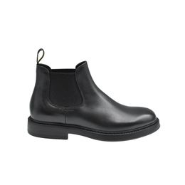Doucals Doucal's Stiefel - Black Leather Ankle Boots - Gr. 44 (EU) - in Schwarz - f&uuml;r Damen