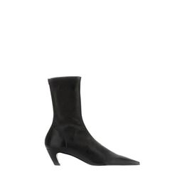 Khaite Stiefel - Mid-Calf Black Boots With Pointed Toe - Gr. 39 (EU) - in Schwarz - f&uuml;r Damen
