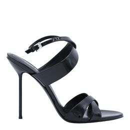 Paris Texas Sandalen - High-Heeled Black Sandals With Straps - Gr. 38 (EU) - in Schwarz - f&uuml;r Damen