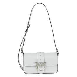 Pinko Hobo Bags - Leather Slouchy Shoulder Bag With Adjustable Strap - Gr. unisize - in Wei&szlig; - f&uuml;r Damen