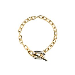 Paco Rabanne Armband - Polished Gold-Tone Metal Chain Bracelet - Gr. ONE SIZE - in Mehrfarbig - f&uuml;r Damen