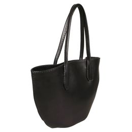 The Row Shopper & Totes - Curved Silhouette Black Tote Bag With Sturdy Handl - Gr. unisize - in Schwarz - f&uuml;r Damen