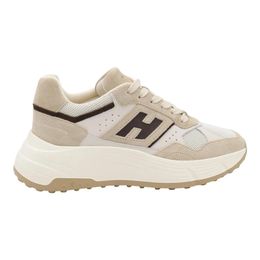 Hogan Low-Top Sneaker - Sneakers With Beige Suede And Mesh Upper - Gr. 36,5 (EU) - in Beige - f&uuml;r Damen