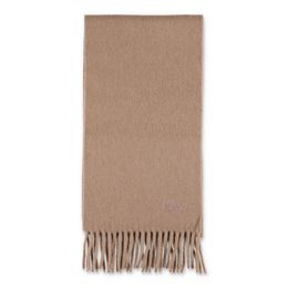 MaxMara Max Mara T&uuml;cher & Schals - Wool Scarf With Embroidered Logo - Gr. unisize - in Beige - f&uuml;r Damen
