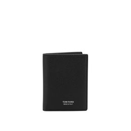 Tom Ford Portemonnaies - Grain Leather Folding Card Holder - Gr. unisize - in Schwarz - f&uuml;r Damen
