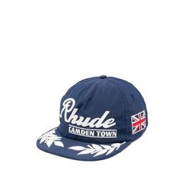 Rhude Caps & M&uuml;tzen - Navy Blue Flat Peak Hat - Gr. ONE SIZE - in Grau - f&uuml;r Damen