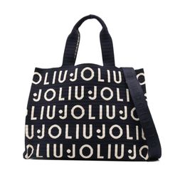 Liu Jo Shopper & Totes - Structured Rectangular Handbag With Contrasting Lo - Gr. unisize - in Schwarz - f&uuml;r Damen