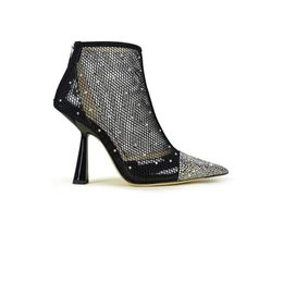 Jimmy Choo Stiefel - Kix 100 Boots - Gr. 36 (EU) - in Grau - f&uuml;r Damen