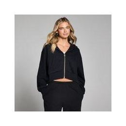 Myprotein MP Damen Lifestyle Durchgehender Rei&szlig;verschluss Hoodie - Schwarz Verwaschen - L