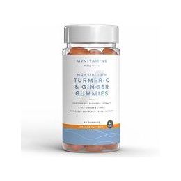 Myvitamins Kurkuma-und-Ingwer-Fruchtgummis - 60GUMMIES, 30Portionen - Orange (High Strength)