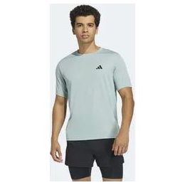 T-Shirt Adidas PERFORMANCE "WE BAS T", Herren, Gr. XL, wonder sage, Obermaterial: 100% Polyester, Shirts T-Shirt, regul&auml;re Passform, mit Climacool Technologie