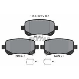 TEXTAR Bremsbelagsatz, Scheibenbremse 2482201 hinten rechts links mit Zubeh&ouml;r f&uuml;r VW DODGE FIAT CHRYSLER 00K68159143AA 00K68192439AA K68159138AA