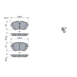 Bosch Bremsensatz, Scheibenbremse ijzjsg7aq9 Vorderachse bel&uuml;ftet 330mm 30mm f&uuml;r Citro&euml;n Peugeot