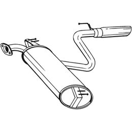 BOSAL Endschalld&auml;mpfer 228469 f&uuml;r TOYOTA