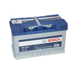 Bosch Starterbatterie S4 12 V, 80 Ah, 740 A 0 092 S40 110 12V 80Ah 740A f&uuml;r VW SEAT JEEP LAND ROVER AUDI TOYOTA JAGUAR VOLVO BMW OPEL HYUNDAI LEXUS DO